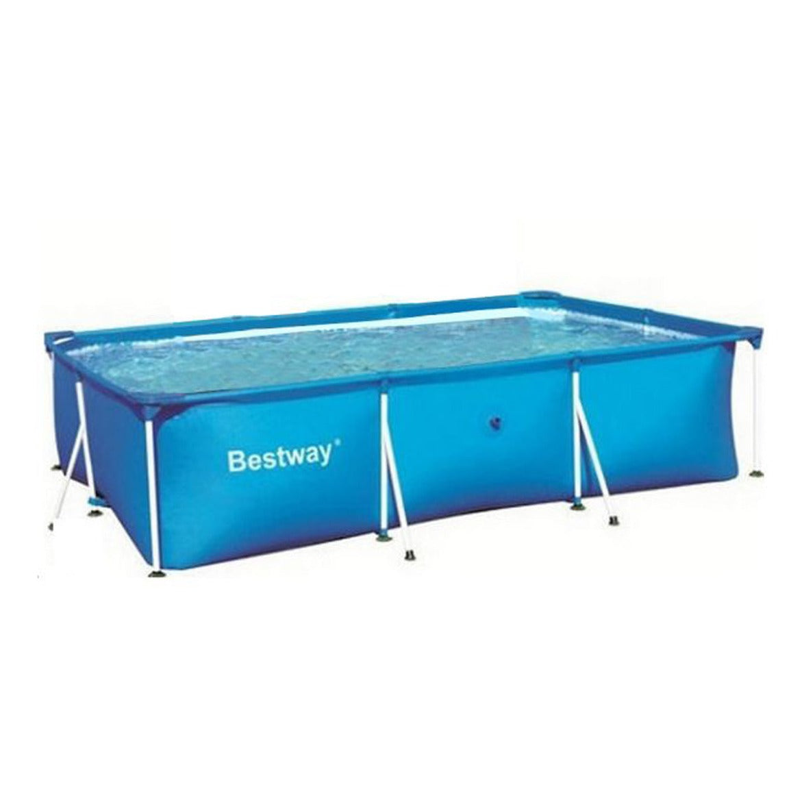 BESTWAY Steel Pro Rectangular Shaped Swimming Pool 8ft 6in x 5ft 6in x ...
