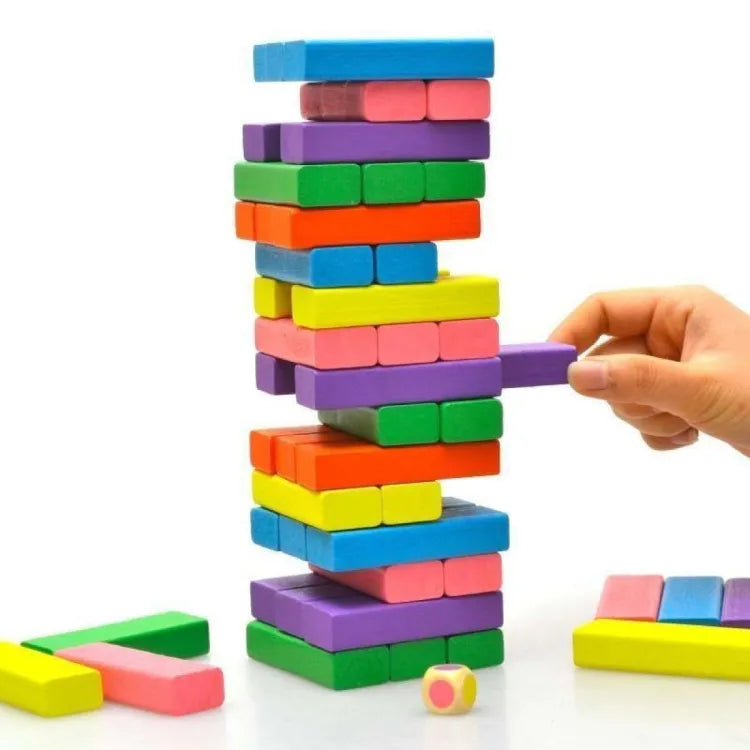 Colorful Jenga Play Set | Jenga Wood Toy – The Toy Factory