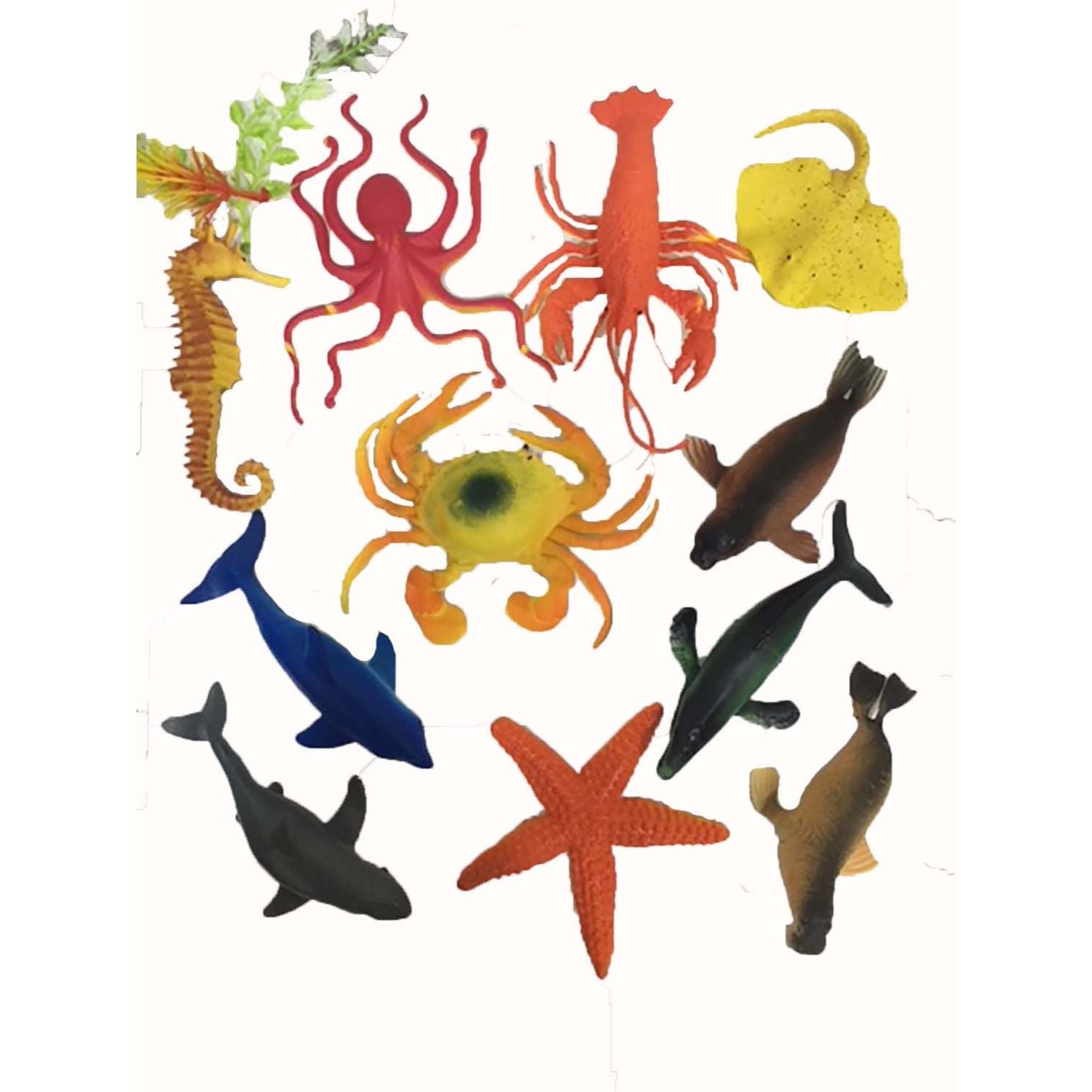 Marine World Ocean Figure Sea Creatures Animal Small Toys Packet – The ...