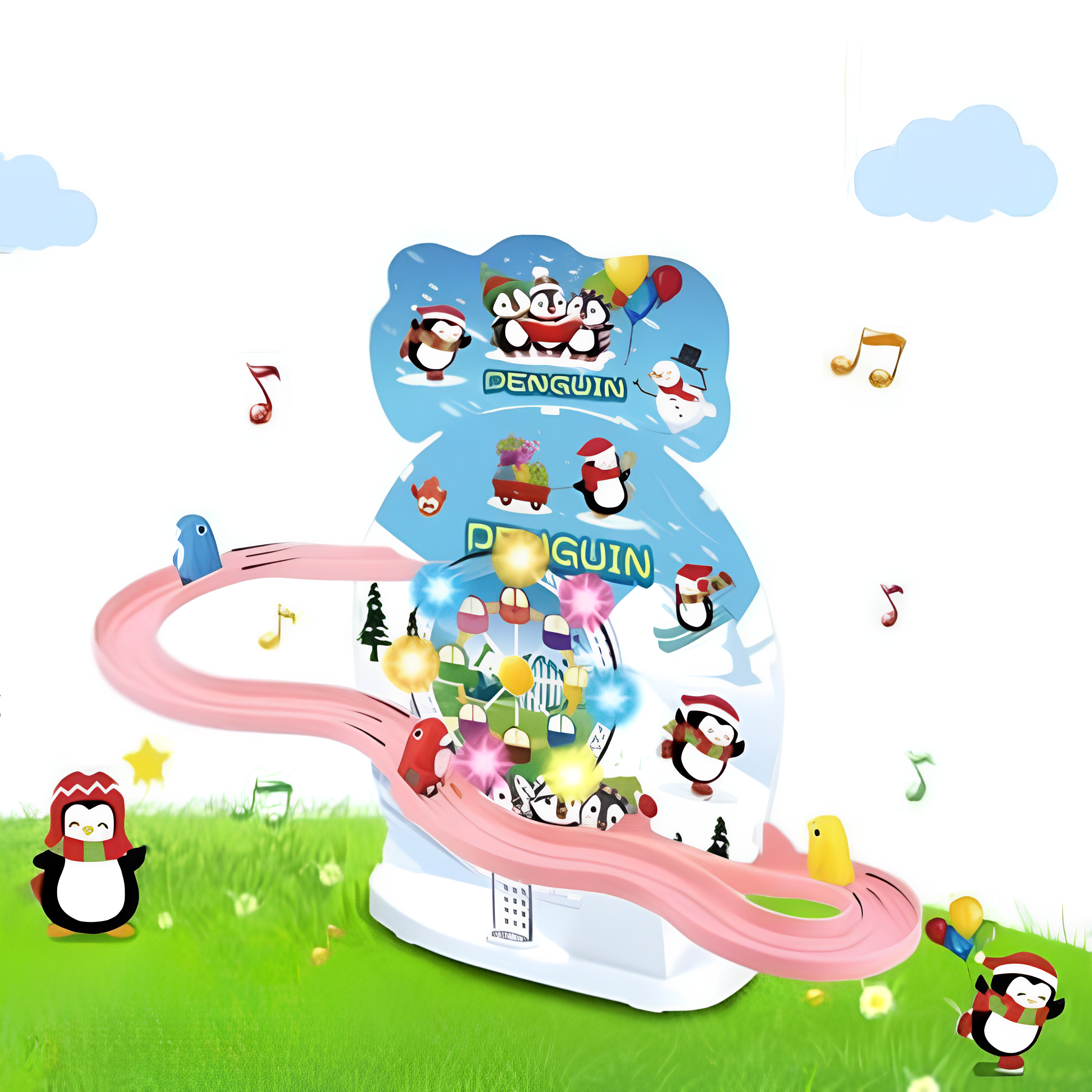 Penguin Dream Castle Track Slide | Penguin Slide Toy For Kids – The Toy ...