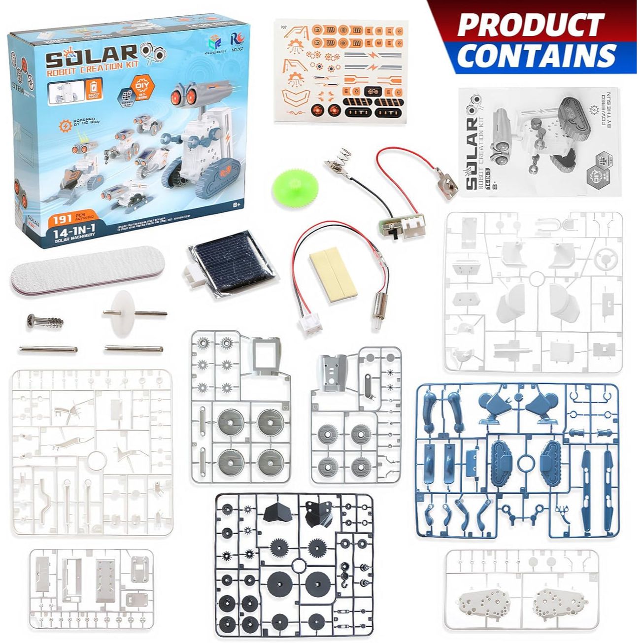 14-in-1 Solar Robot Kit | DIY STEM Robot Powered by Sun – The Toy Factory