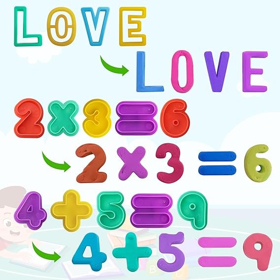 Letters & Numbers Playdough Set | Fun and Educational Play for Kids ...