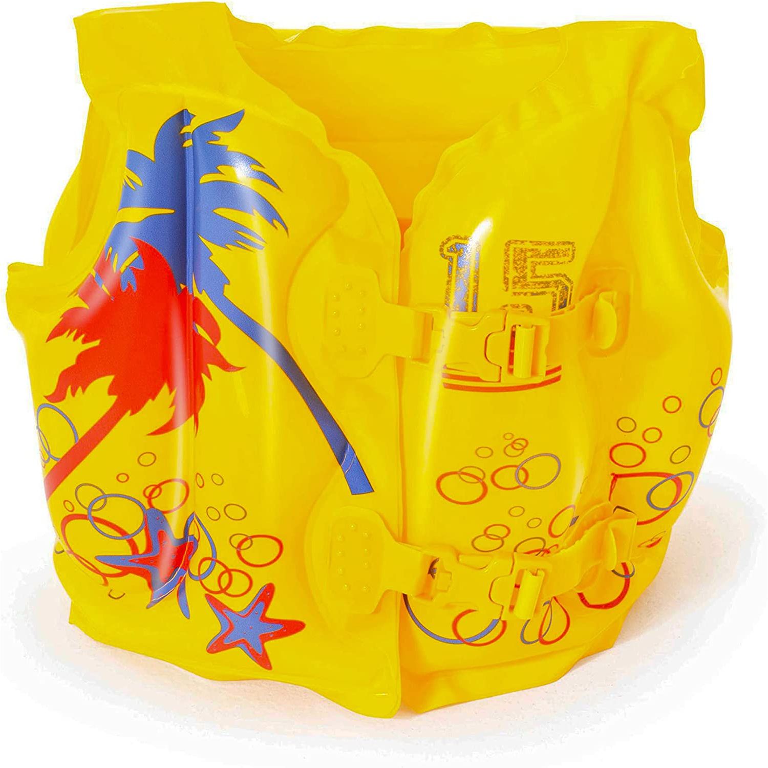 Inflatable Tropical PVC Print Swim Vest – The Toy Factory