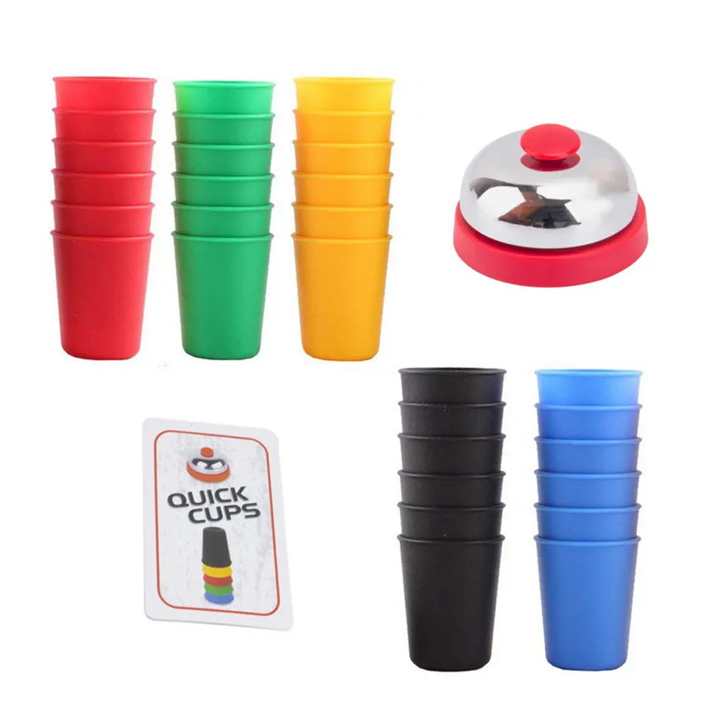 Quick Cups 2-4 Player Game | 30Pcs Cups Game For Kids – The Toy Factory