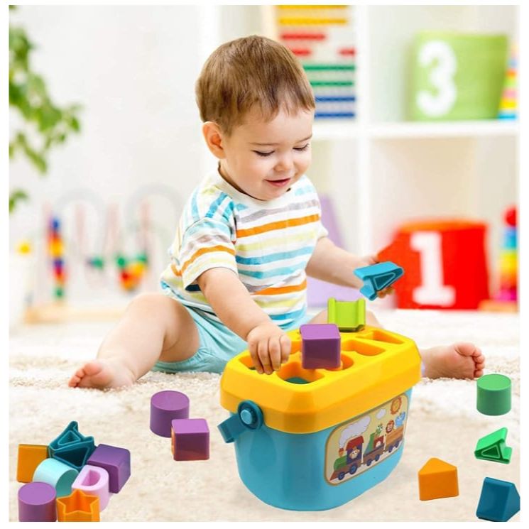 Bucket Kids Playing Toy Box | Shape Guessing Game – The Toy Factory