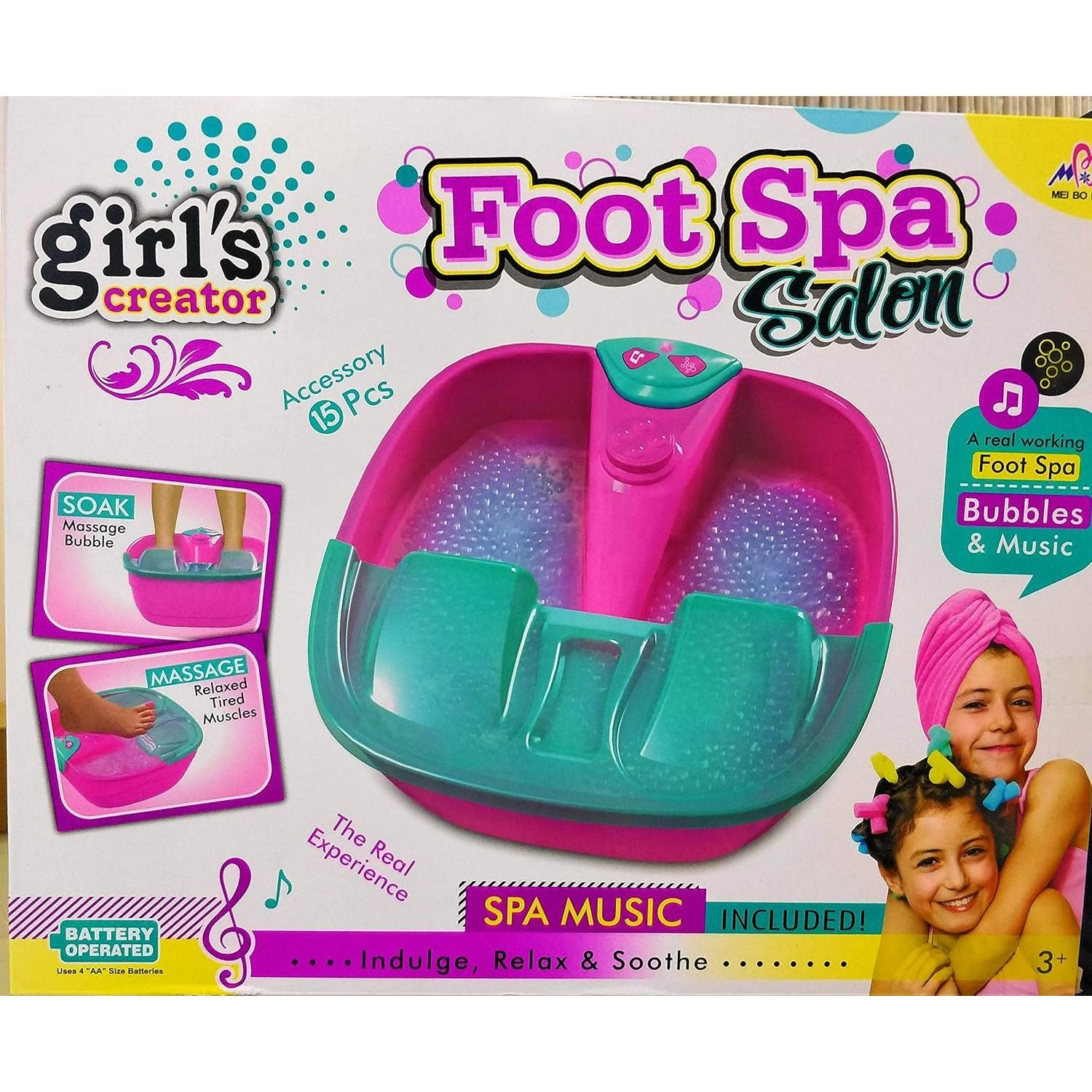 Girls Creator | Foot Spa Salon | Real Working Spa With Music & Bubbles ...