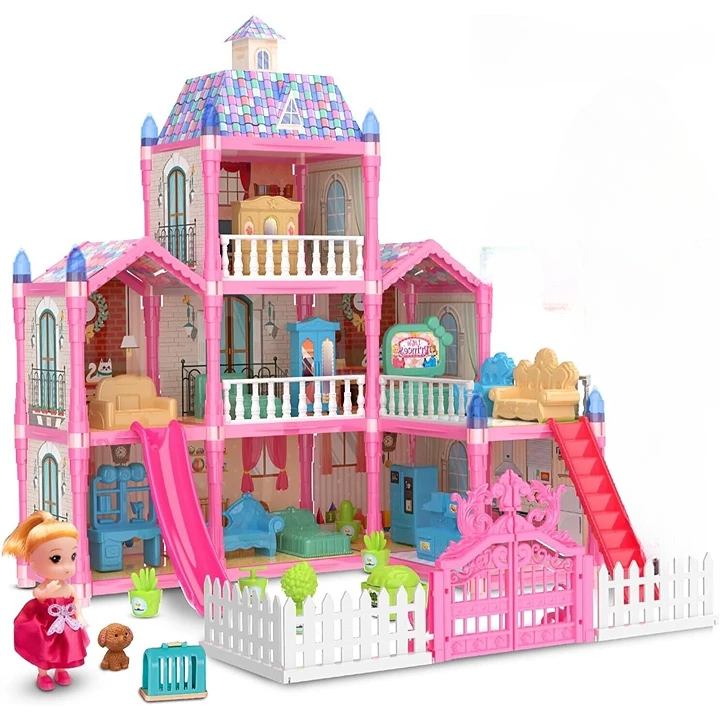Doll House Role Play Set with Lightning Effects | 191 Pieces – The Toy ...