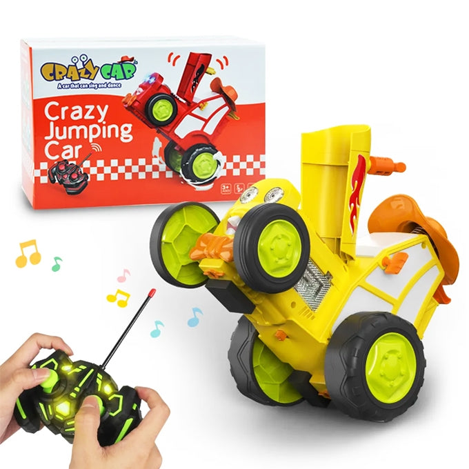 Remote Control Jumping Stunt Car With Sound Effect & Rechargeable Batt ...