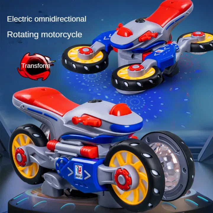 Stop Motor | 360 Rotate Motor Cycle with Lightning Effect – The Toy Factory