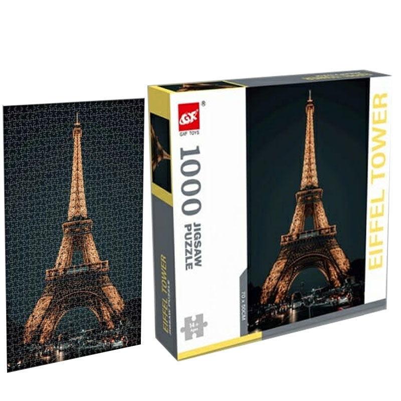 GFX Toys Puzzle | 1000 Pieces Jigsaw Puzzle | Eiffel Tower Puzzle – The Toy Factory