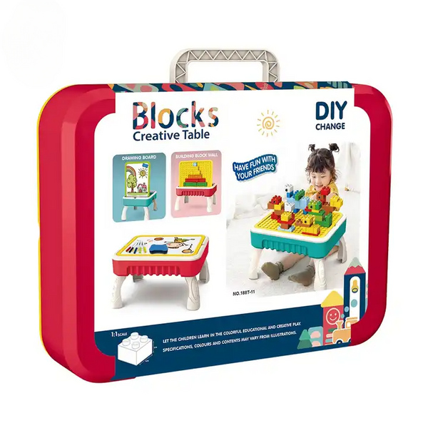 Blocks Creative Table | Building Blocks Table | Drawing Board – The Toy ...