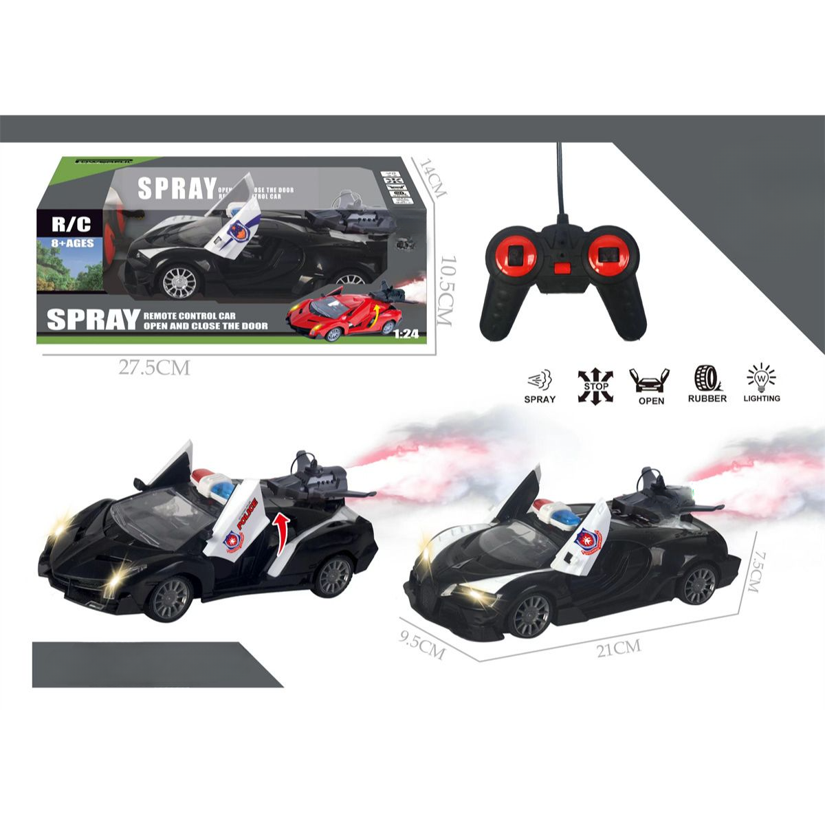 Spray Remote Control Car Ren Da | Remote Control Car For Kids – The Toy ...