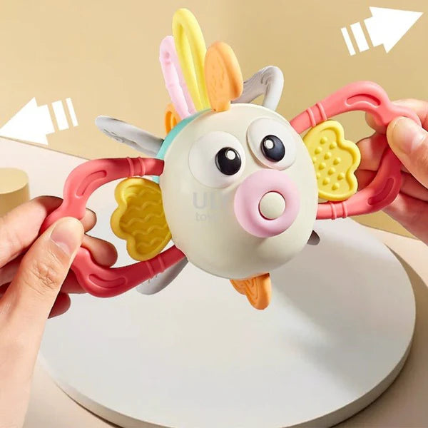 Lionfish Animal Silicone Teether & Sensory Rattle Toy – The Toy Factory