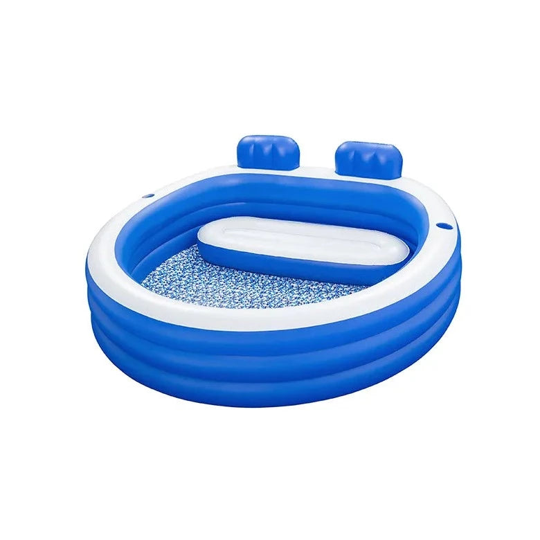 BESTWAY Splash Paradise Pool With Pool Seat 7ft 7in x 7ft 2in x 2ft 7i ...