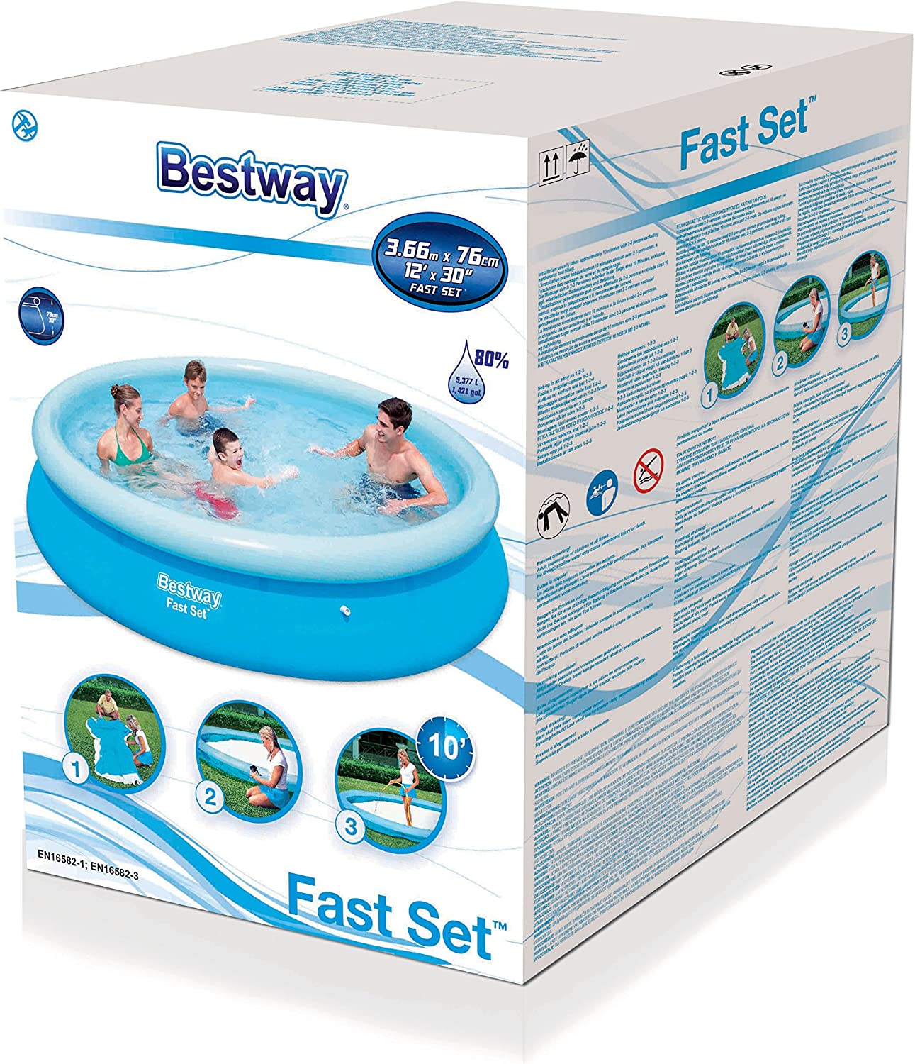 BESTWAY Round Inflatable Swimming Pool 10ft x 2ft 6in – The Toy Factory