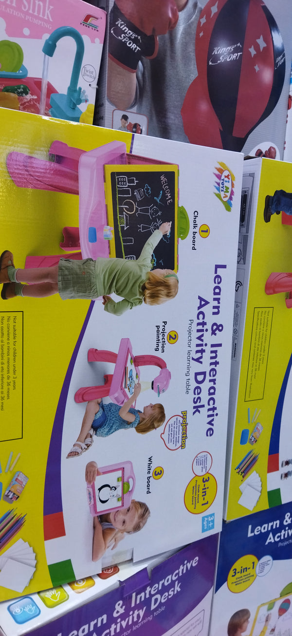 3 in 1 Learn & Interactive Activity Desk for Kids | Educational Toys ...