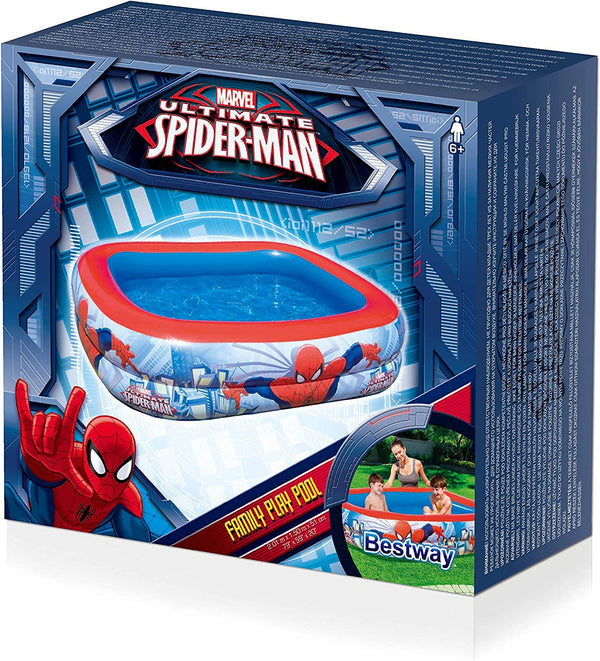 BESTWAY Spider Man Pool Of Soft Edges For Kids 7ft 7in x 4ft 11in x 1f ...