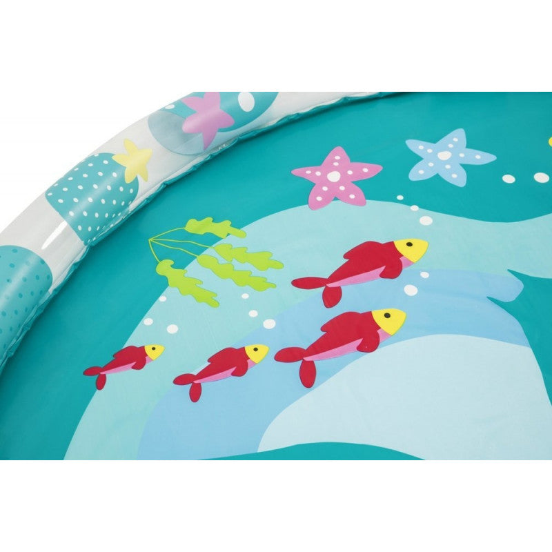 BESTWAY UnderWater Sprinkler Splash Pad Pool With a Fountain 5ft 5in ...