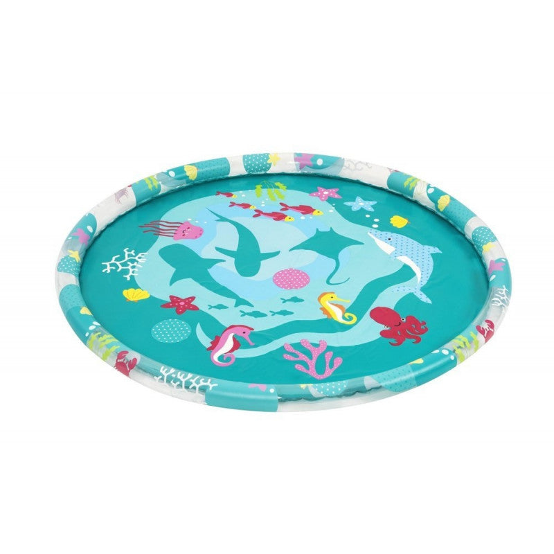 BESTWAY UnderWater Sprinkler Splash Pad Pool With a Fountain 5ft 5in ...